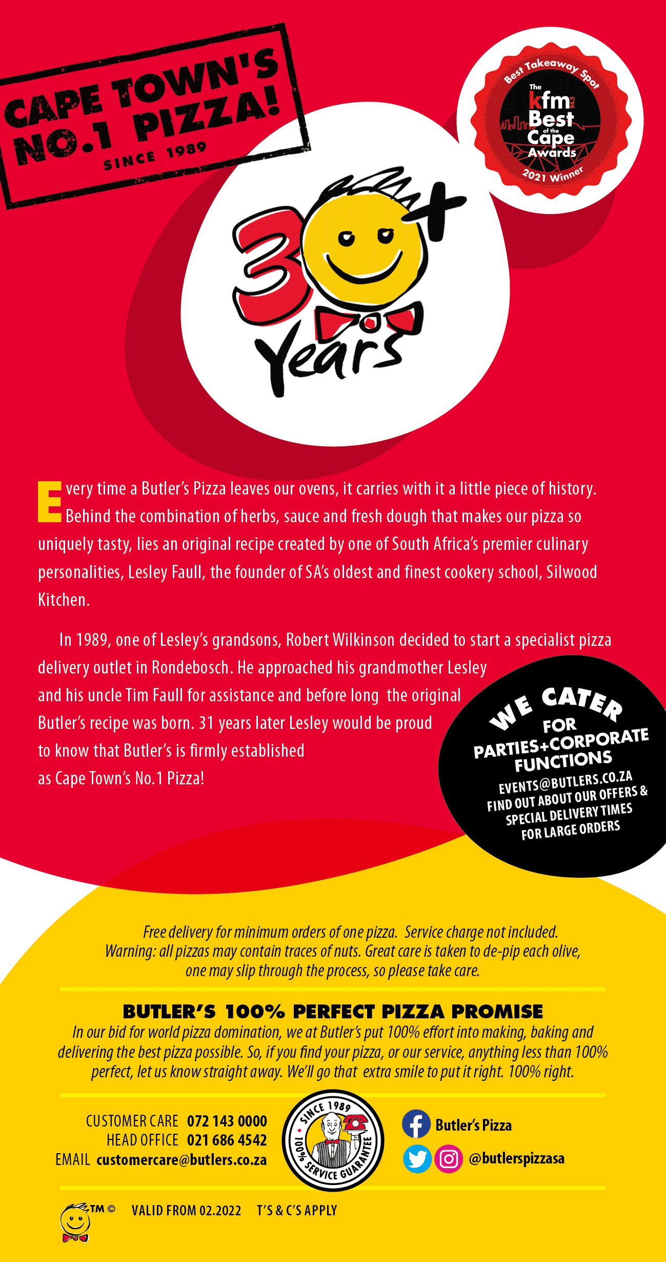 Butler's Pizza - Cape Town's No.1 Pizza!